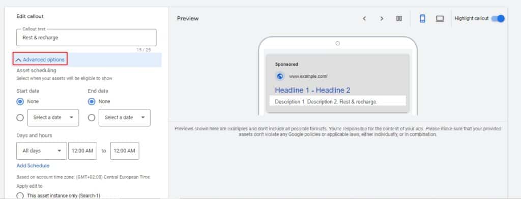 How to Use Google Ads Callouts | Claire Jarrett